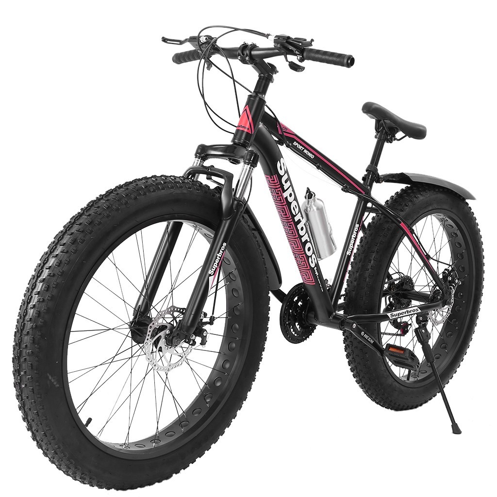 Fat Tire Mens Mountain Bike, 17-Inch / Medium High-Tensile Aluminum ...