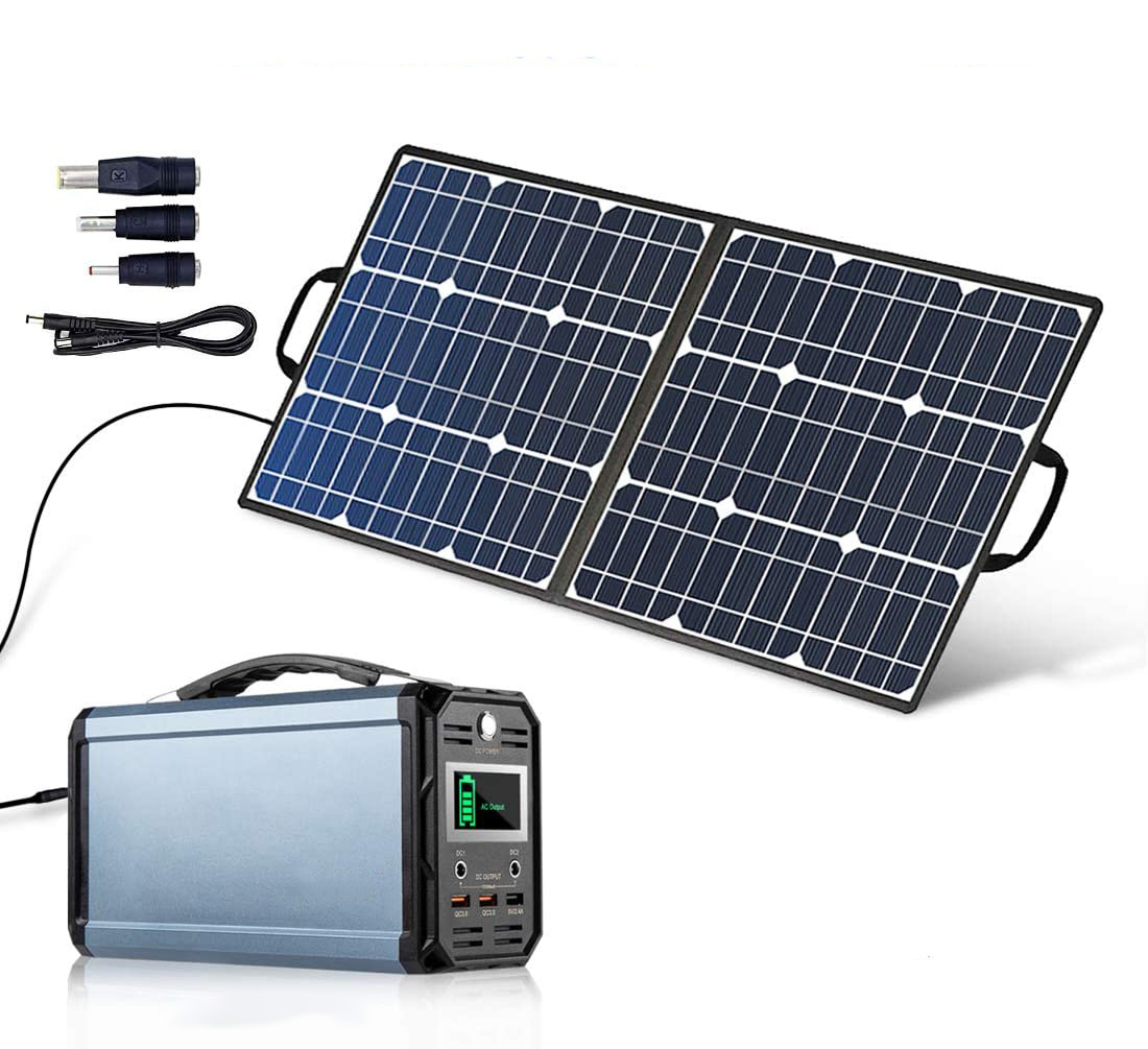300W Solar Generator, FlashFish 60000mAh Portable Power Station Camping ...