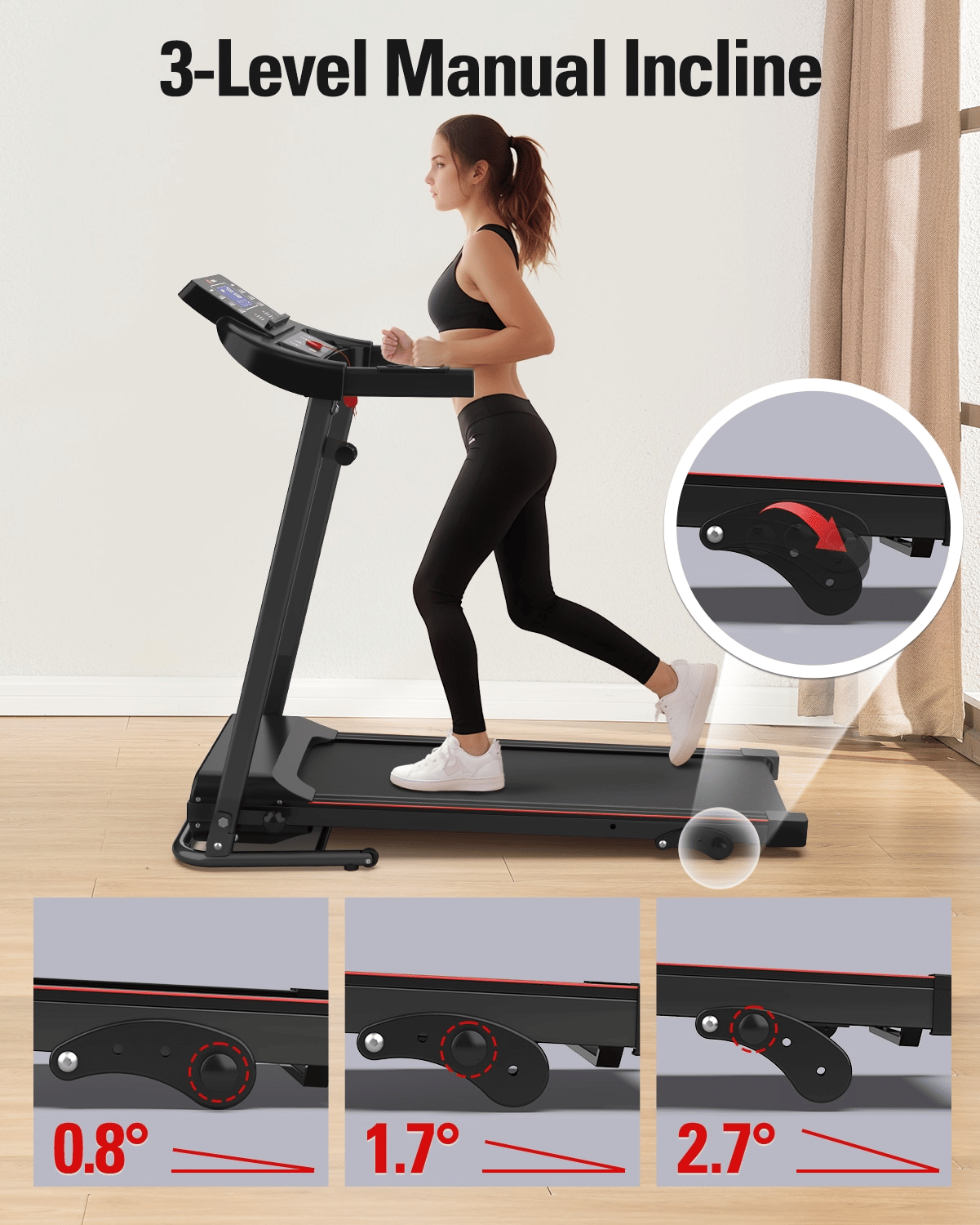 Foldable Treadmill Fitness Walking Machine - Appravo